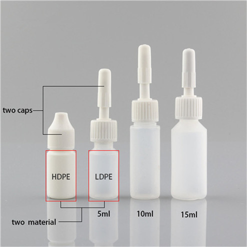 10ml HDPE /LDPE Plastic Bottle with cap JF-020