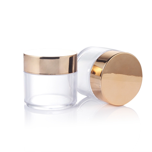 4OZ PS golden lid clear lip mask lip scrub container jar cream jars ...